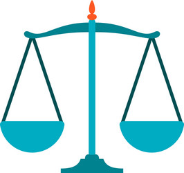 Unbalanced scale of justice Royalty Free Vector Image