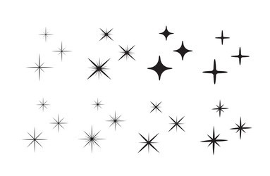 Sparkle stars Royalty Free Vector Image - VectorStock