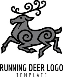 Deer Running Doe Vector Images (over 200)