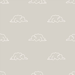 Seamless background sky cloud gender neutral baby Vector Image