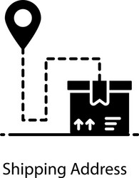 Shipping address Royalty Free Vector Image - VectorStock
