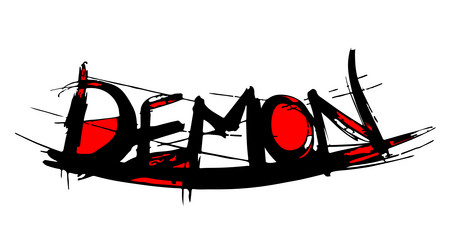 Horror word in red and black Royalty Free Vector Image