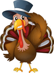 Turkey cartoon Royalty Free Vector Image - VectorStock