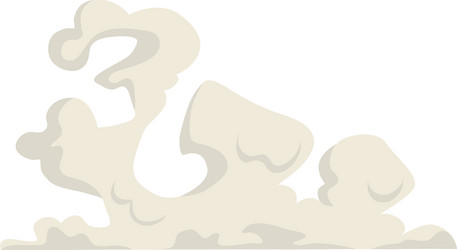 Cartoon dust cloud comic shape spray air Vector Image