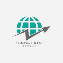Global market logo Royalty Free Vector Image - VectorStock