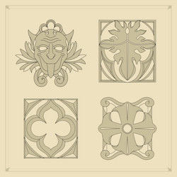 Corner Ornament Gothic Vector Images (over 1,500)