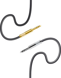 Isolated dj logo wire cable audio jack music Vector Image