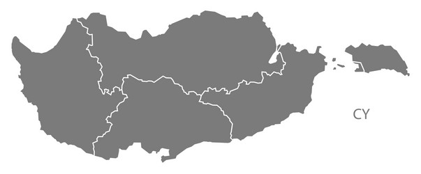Cyprus Division Map Vector Images (91)