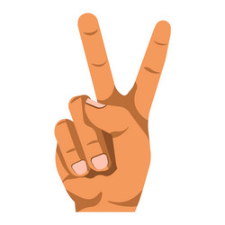 Hand gestures of human palm Royalty Free Vector Image