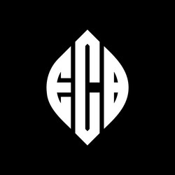 Ecb logo letter design Royalty Free Vector Image