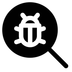 Identification of system bug in a computer Vector Image