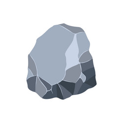 Rock pile broken stone mountain cartoon element Vector Image