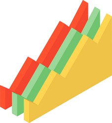 Stacked area chart Royalty Free Vector Image - VectorStock