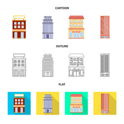 Municipal and center icon Royalty Free Vector Image