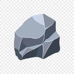 Natural stone landscape element gray cartoon Vector Image