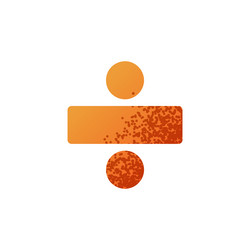 Math divide symbols icon Royalty Free Vector Image