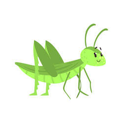Stick insect cartoon character Royalty Free Vector Image