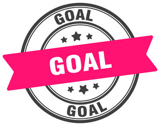 Goal stamp label on transparent background Vector Image