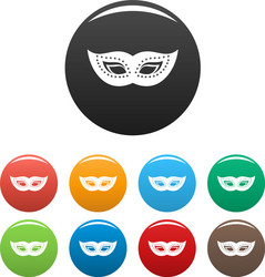 Elegant mask icon simple style Royalty Free Vector Image