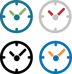 Time clock watch and checklist Royalty Free Vector Image