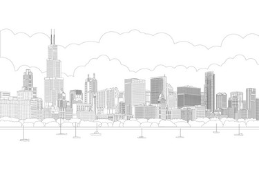 Skyline Buildings Drawing