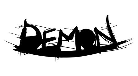 Horror word in red and black Royalty Free Vector Image