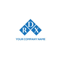 Rdx letter technology logo design on white Vector Image
