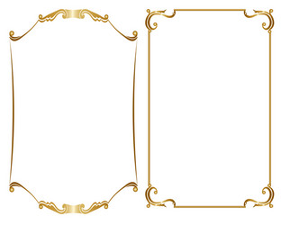 Golden frame Royalty Free Vector Image - VectorStock