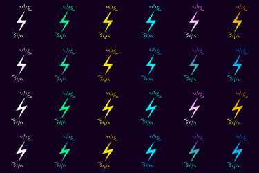 Electrical sign with sparks Royalty Free Vector Image