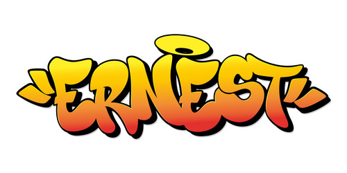 Derek name in graffiti style Royalty Free Vector Image