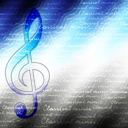 Classical music background Royalty Free Vector Image