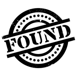 Found rubber stamp Royalty Free Vector Image - VectorStock