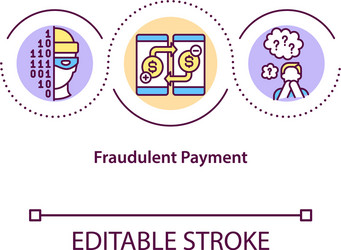 Fraud detection turquoise concept icon Royalty Free Vector