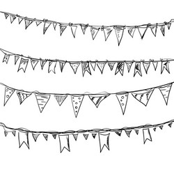 Bunting Outline Vector Images (over 3,300)