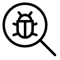 Identification of system bug in a computer Vector Image