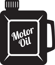 Oil can line icon car engine motor Royalty Free Vector Image