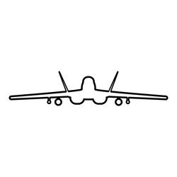 Jet fighter fight airplane modern combat aviation Vector Image