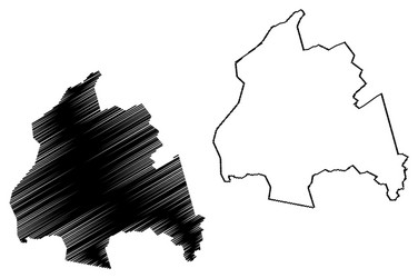 Kharkiv city ukraine map scribble sketch Vector Image