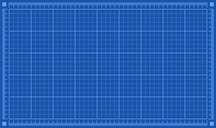 Blueprint blank drawing template with blue Vector Image