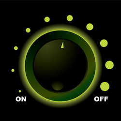 Knob switch and dial design elements Royalty Free Vector