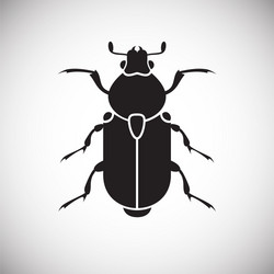 Bug insect icon on white background for graphic Vector Image
