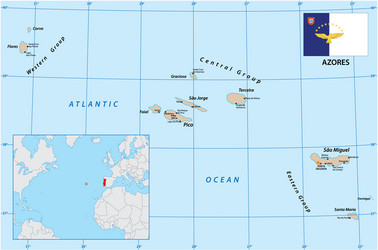 Flores Azores Map Vector Images (over 190)