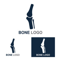 Bone logo icon design template Royalty Free Vector Image