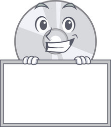 With board cd character cartoon style Royalty Free Vector
