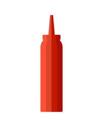 Ketchup bottle pixel art packing Royalty Free Vector Image