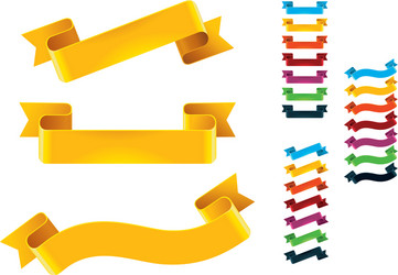 Long ribbons Royalty Free Vector Image - VectorStock