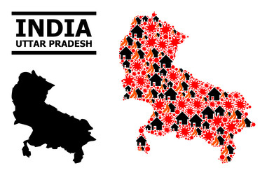Uttar Pradesh Map Vector Images (over 580)