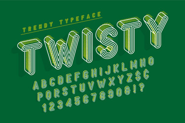 Reggae condensed display font popart design Vector Image