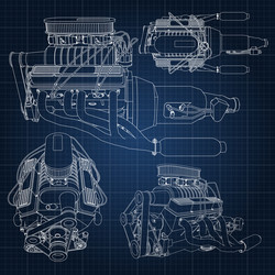 Piston Blueprint Vector Images (over 140)