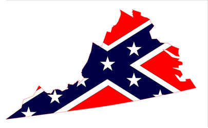 Confederate flag maps Royalty Free Vector Image